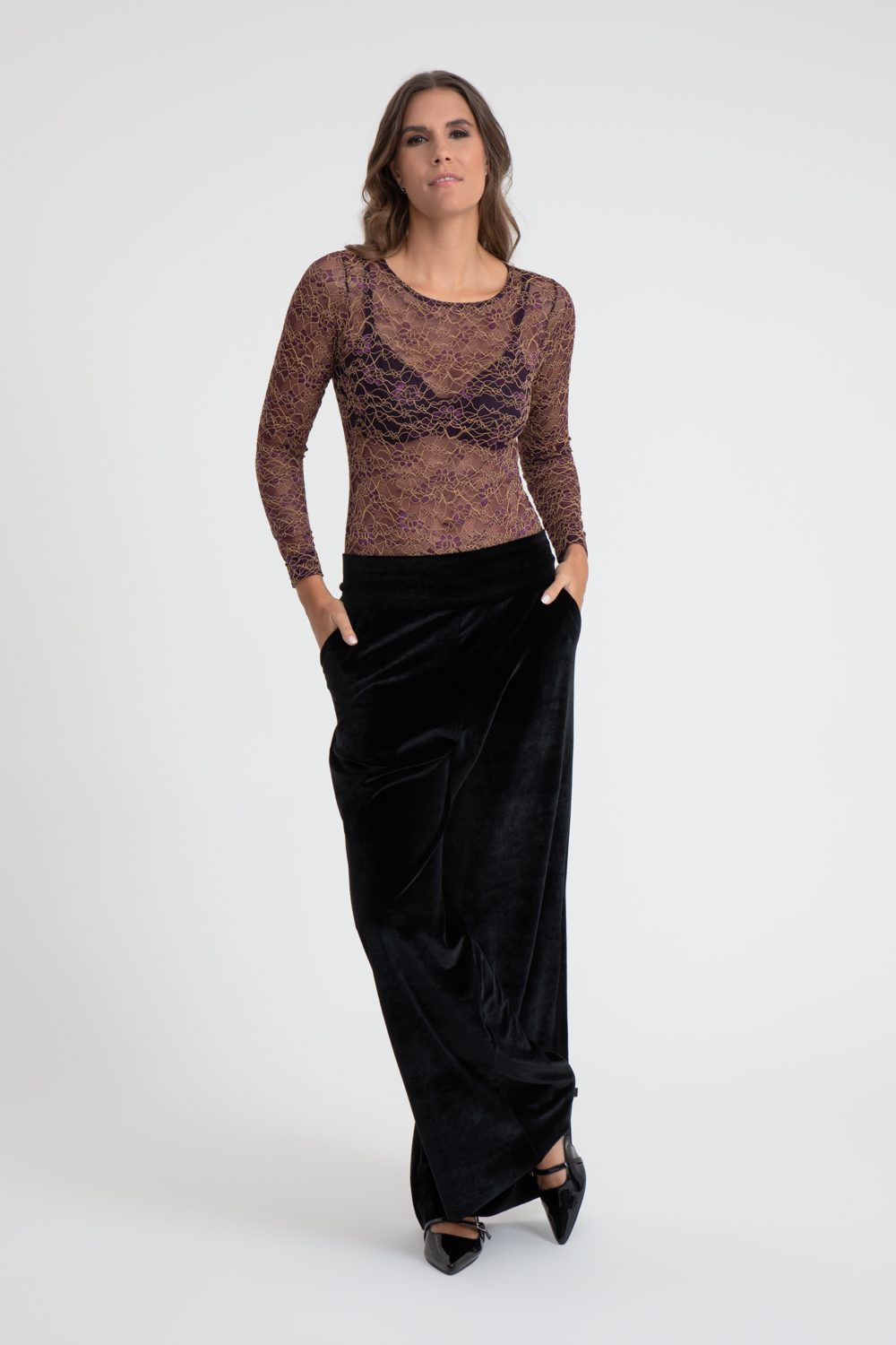 Body Renda Manga Longa – Vinho – Manvar Beachwear